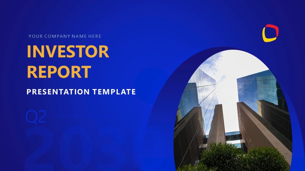Cover Slide - Investor Report PPT Template - SlideModel