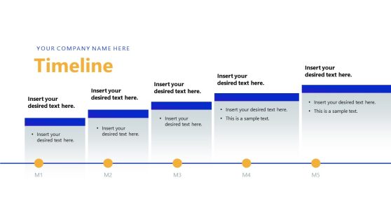 Editable Timeline Slide - Investor Report PPT Template - SlideModel
