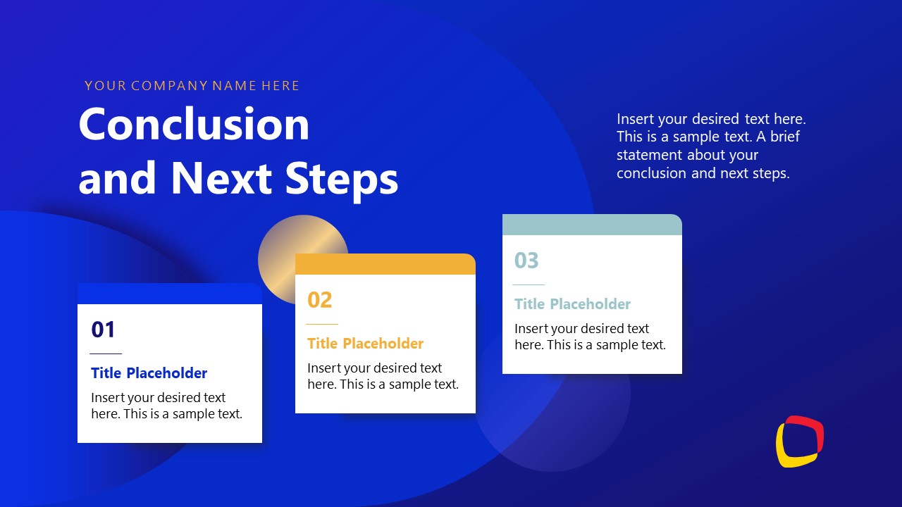 Conclusion & Next Steps Presentation - Investor Report Template - SlideModel
