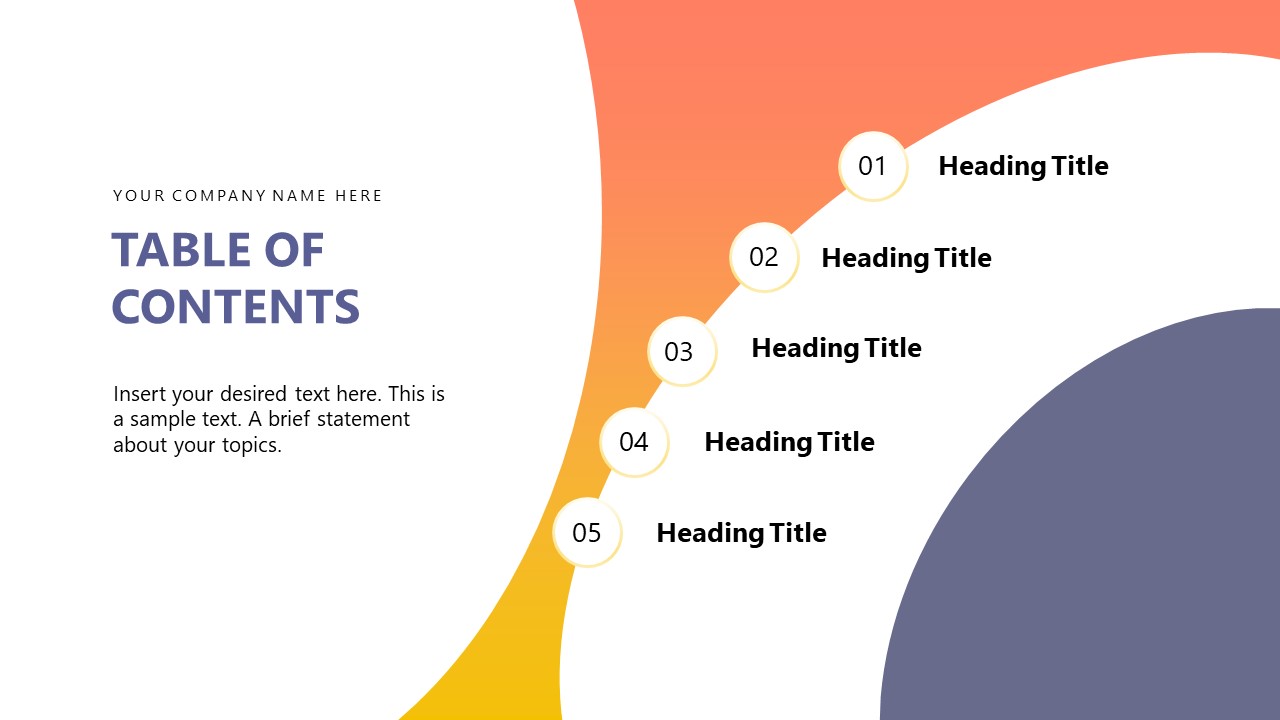 Table of Contents Slide - Customer Retention & Loyalty Strategy ...