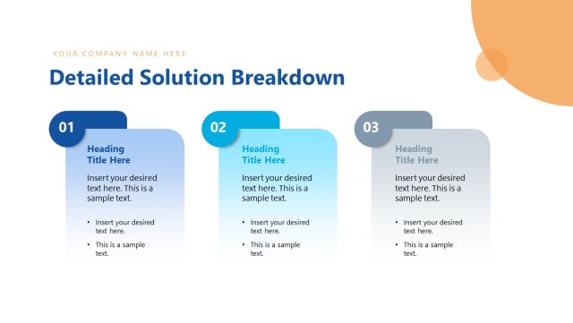 Detailed Solution Breakdown Slide with Columns - SlideModel