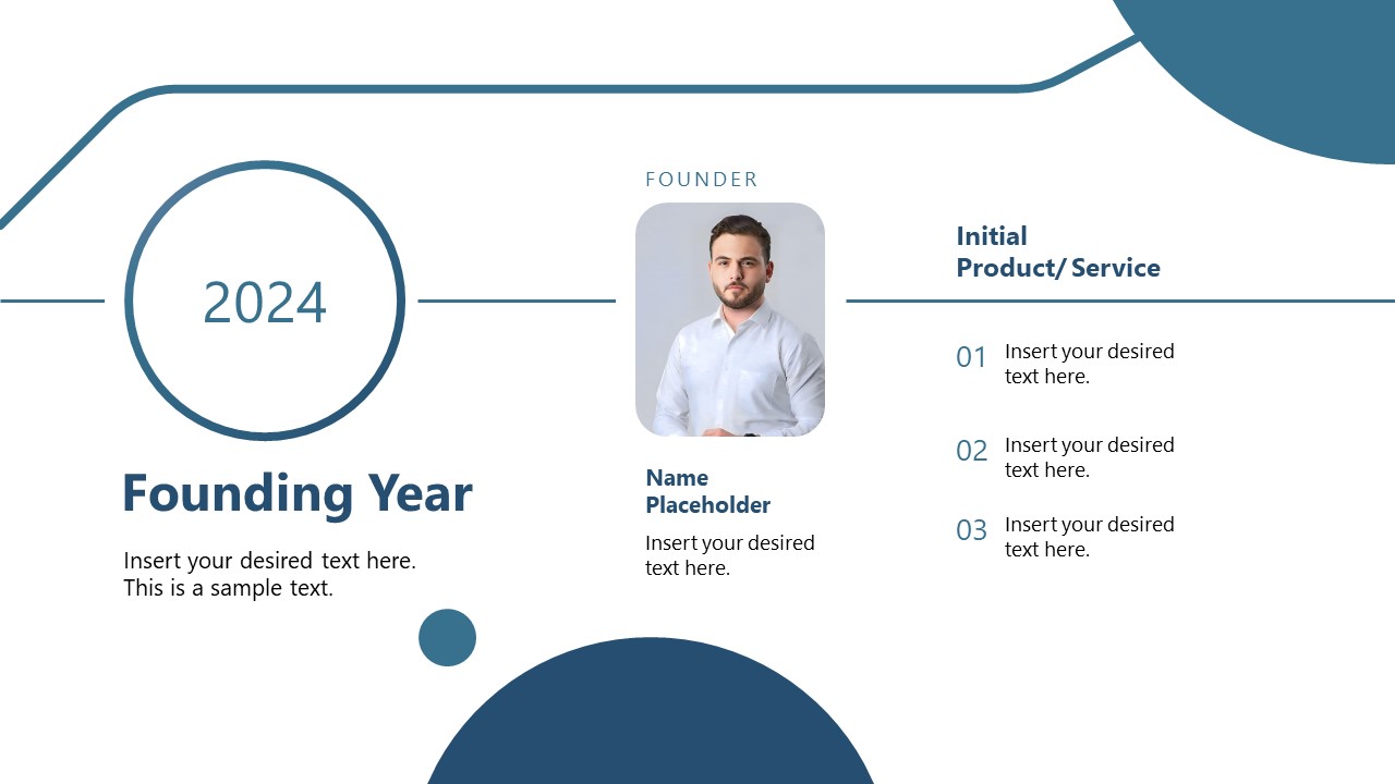 Company Timeline PowerPoint Template