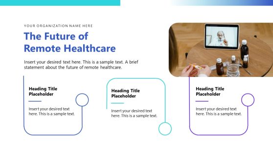The Future of Remote Healthcare Slide with Creative Visuals - SlideModel