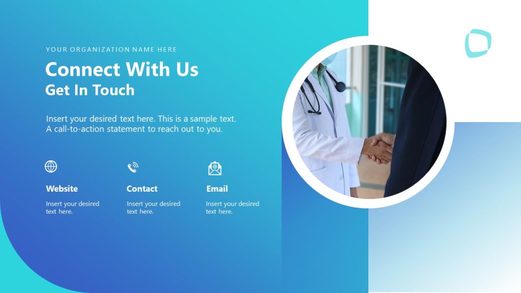 Connect With Us Slide - Remote Healthcare Solutions PPT Template ...