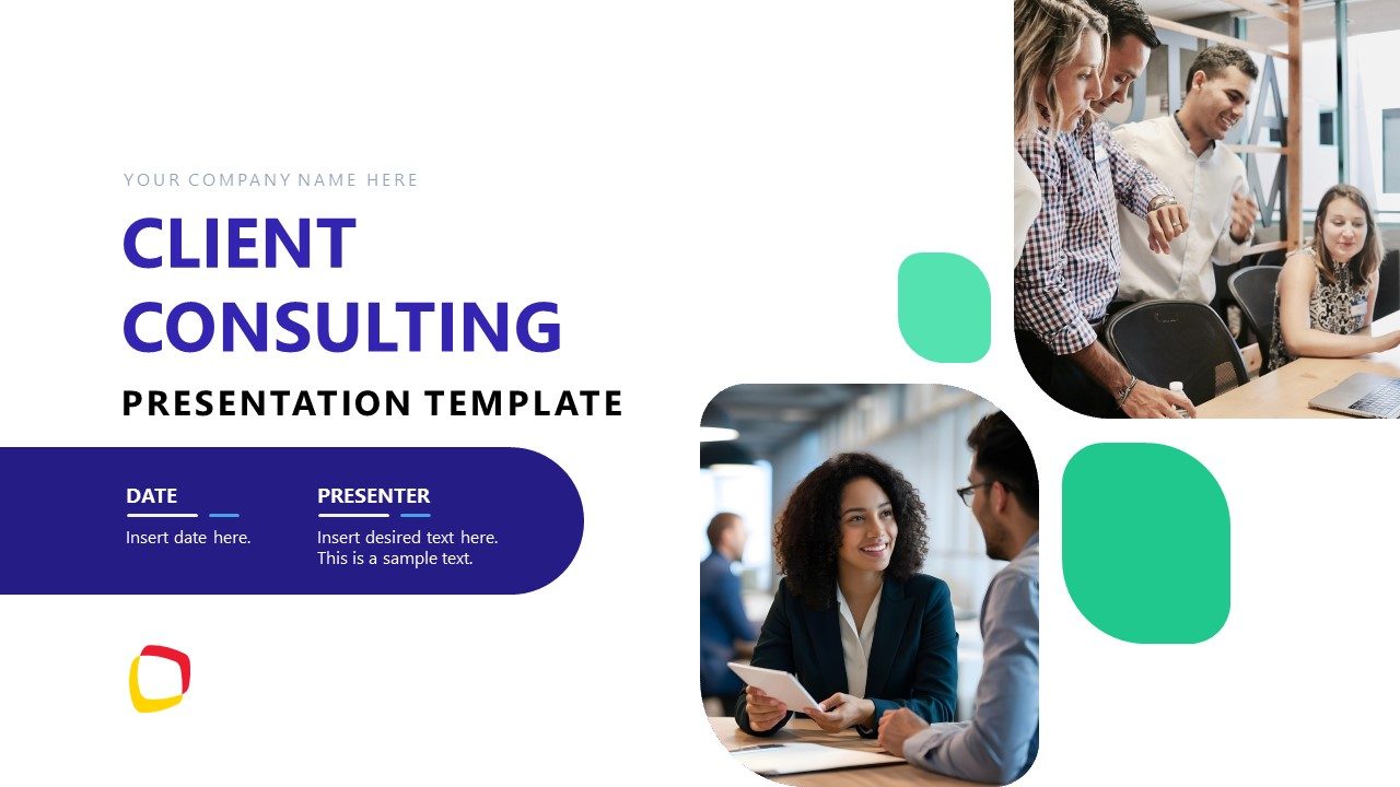 Cover Slide - Client Consulting PPT Template - SlideModel