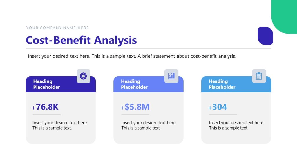 Cost-Benefit Analysis Slide with Statistical Data - SlideModel