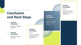 Conclusion & Next Steps -Strategic Response Template Slide - SlideModel