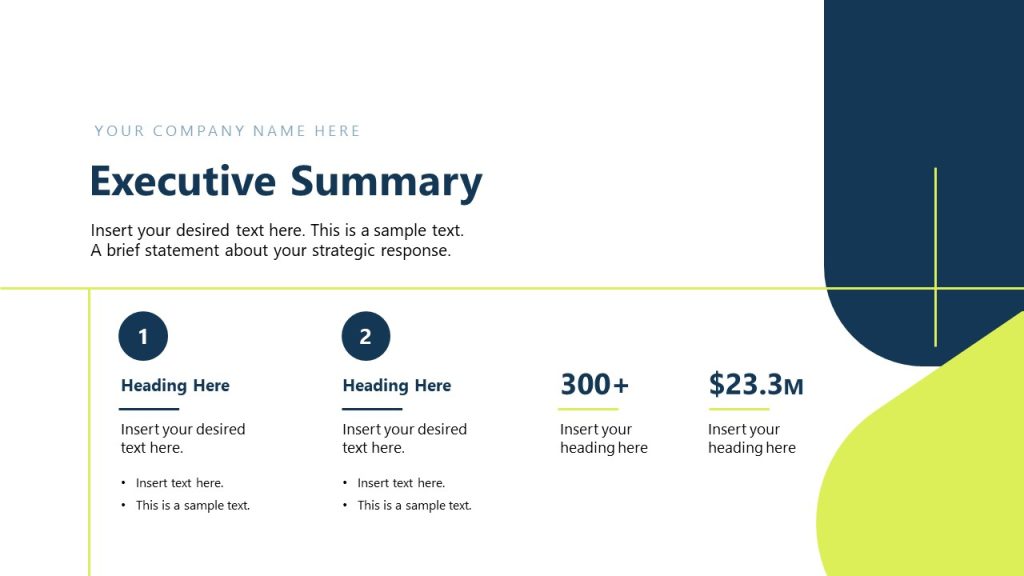 Executive Summary Slide - Strategic Response Template - SlideModel