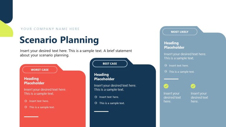 Scenerio Planning Slide - Strategic Response PPT Template - SlideModel