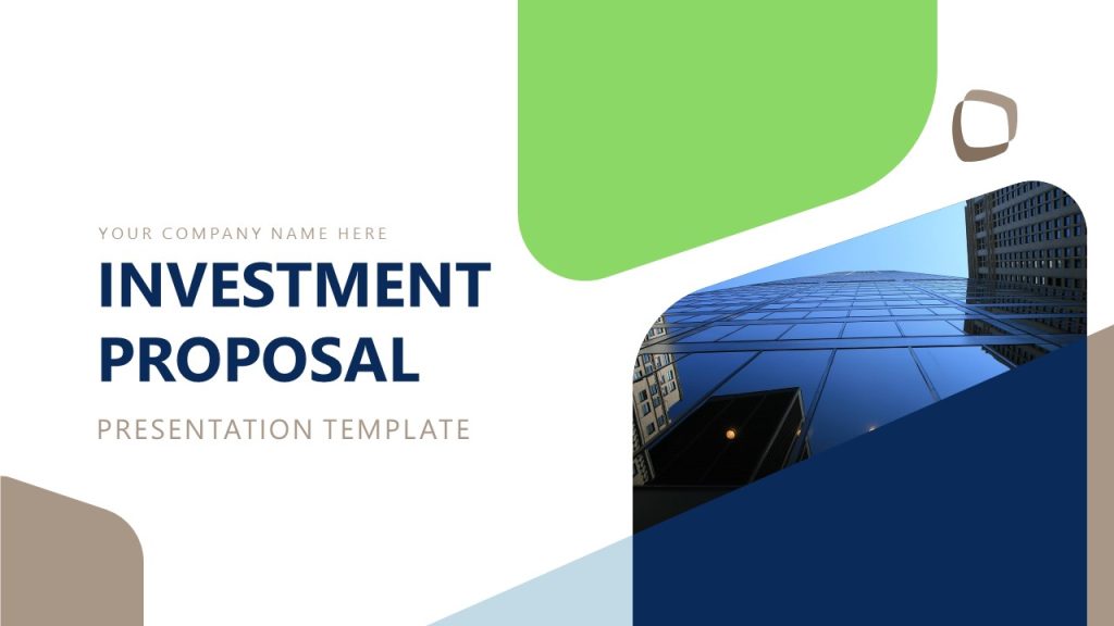 Investment Proposal PPT Template - Cover Slide - SlideModel