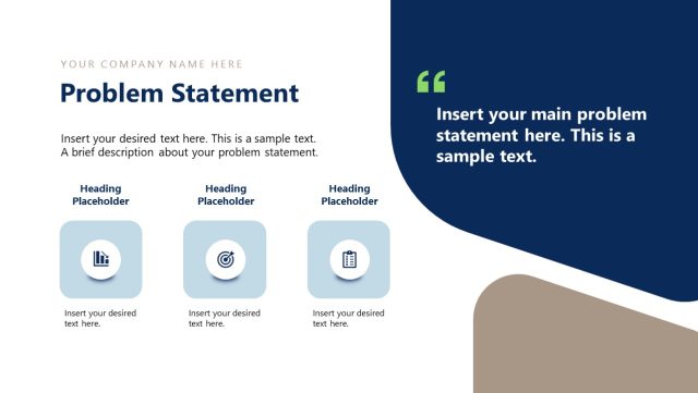 Problem Statement Slide with Creative Infographics - SlideModel