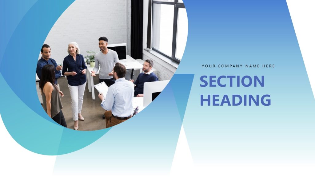 Section Header Slide - Business Presentation PPT Template - SlideModel