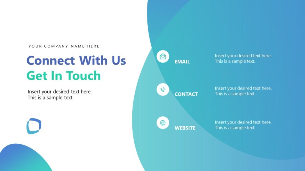Connect with Us Slide - Business Presentation PPT Template - SlideModel