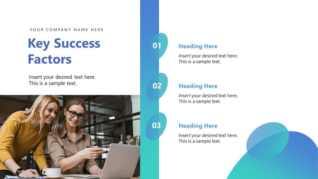 Key Success Factors Discussion with Shapes - SlideModel