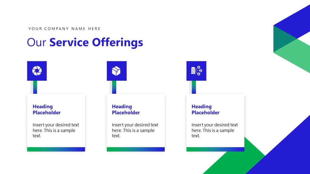 Our Service Offerings Slide with Infographics - SlideModel