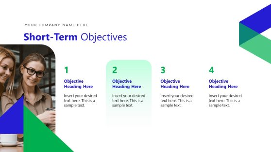 Short Term Objectives PPT Slide - SlideModel