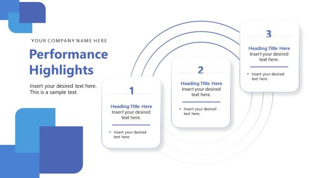 Business Performance Highlights Presentation Slide - SlideModel