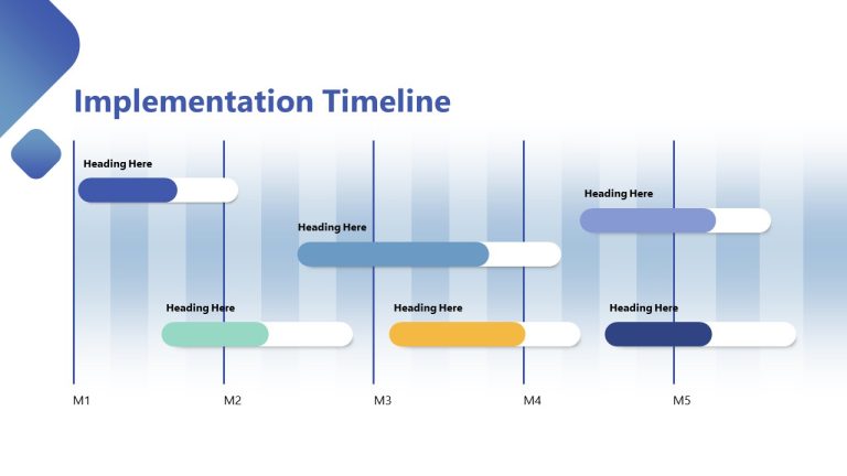 Implementation Timeline Diagram Slide - SEO Status Report Presentation ...