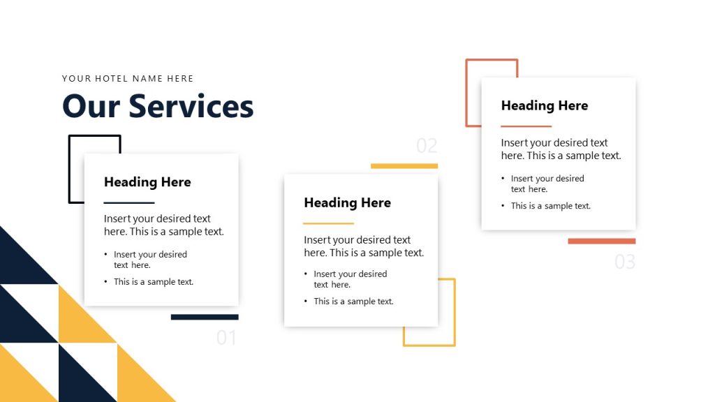 Our Services PPT Slide with Blocks - SlideModel