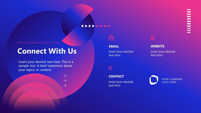 Connect with Us Slide - Vibe Testing Presentation Template - SlideModel