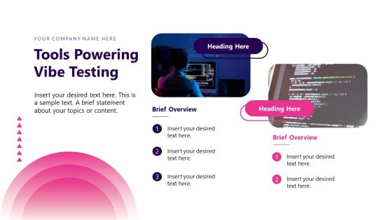 Tools Powering Vibe Testing PPT Template - SlideModel