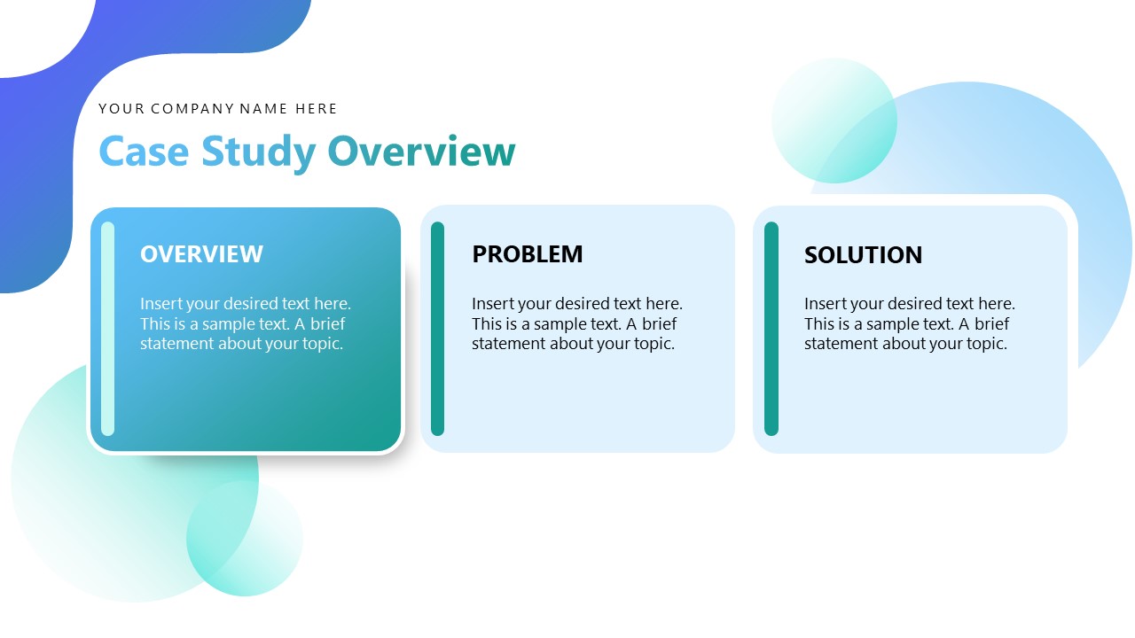 UX Design Case Study PowerPoint Template
