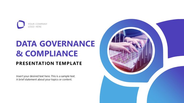 Data Governance & Compliance Presentation Cover Slide - SlideModel