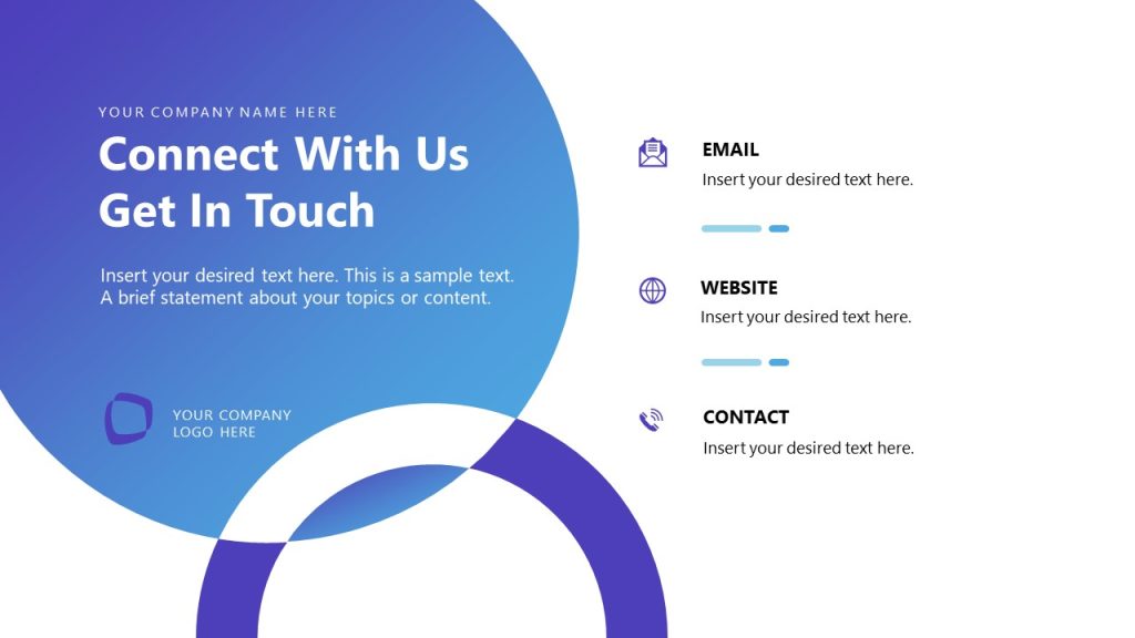 Connect Us Slide - Data Governance & Compliance PPT Template - SlideModel