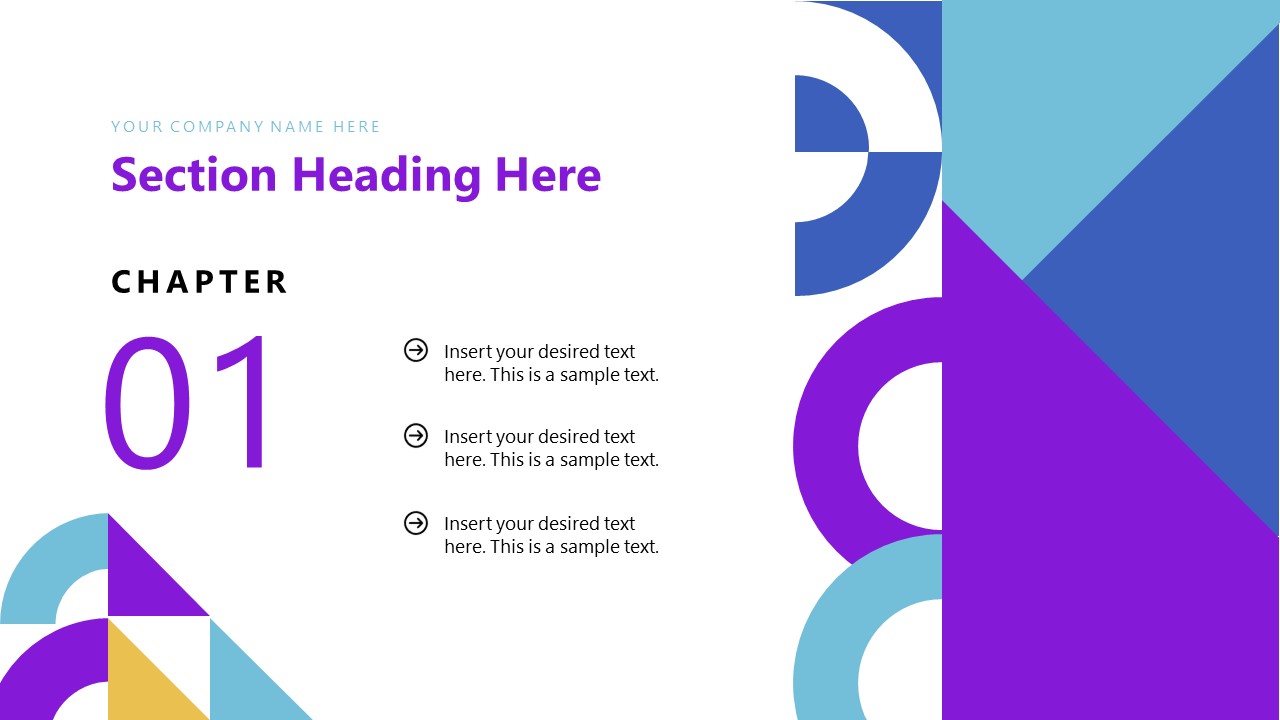 Modern Geometric PowerPoint Template & Presentation Slides