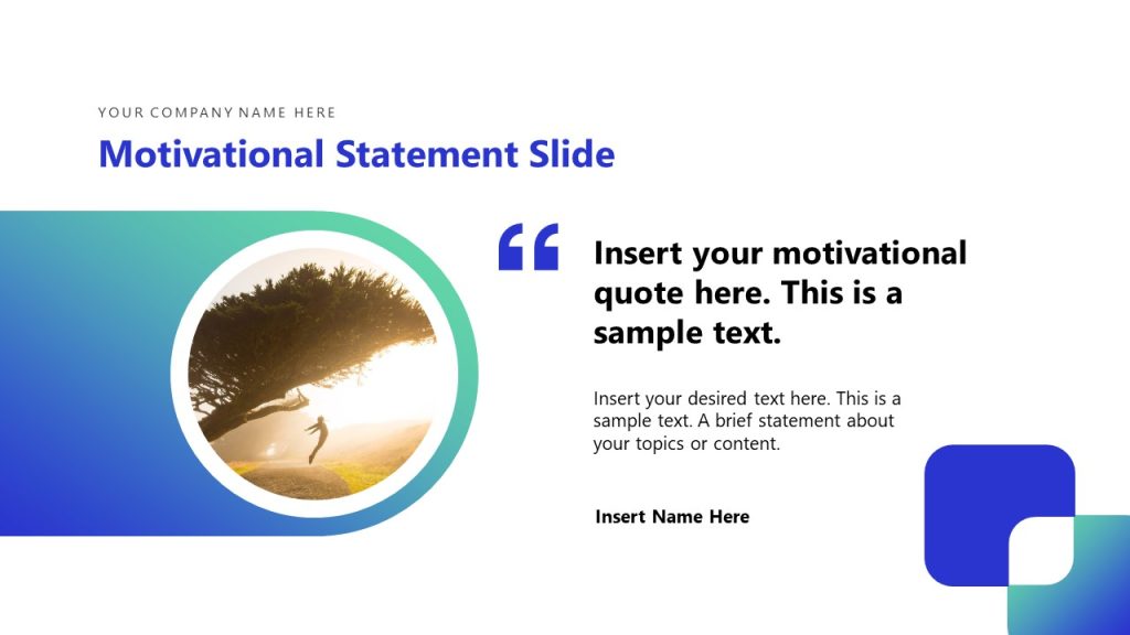 Business Workshop Slide for Motivational Statement - SlideModel