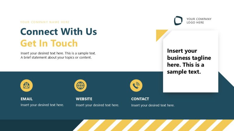 Manufacturing Company Introduction Slide for Contact Details - SlideModel