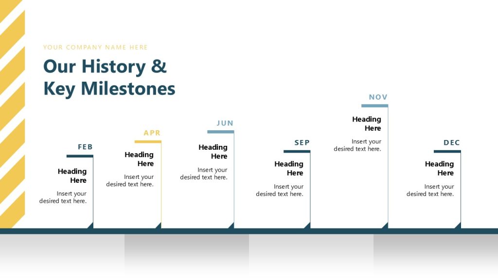 Our History & Key Milestones Slide - Manufacturing Company Introduction ...