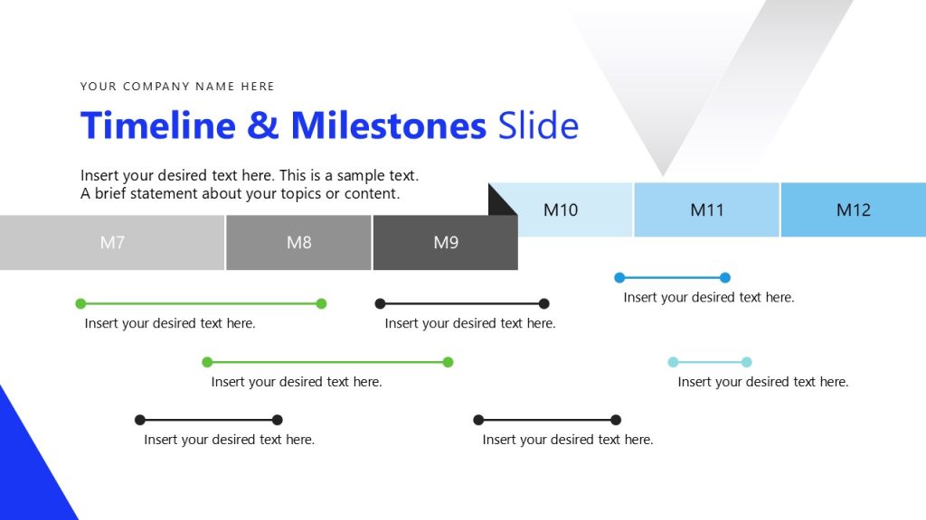 Editable Horizontal Timeline Diagram for Pitch Deck - SlideModel