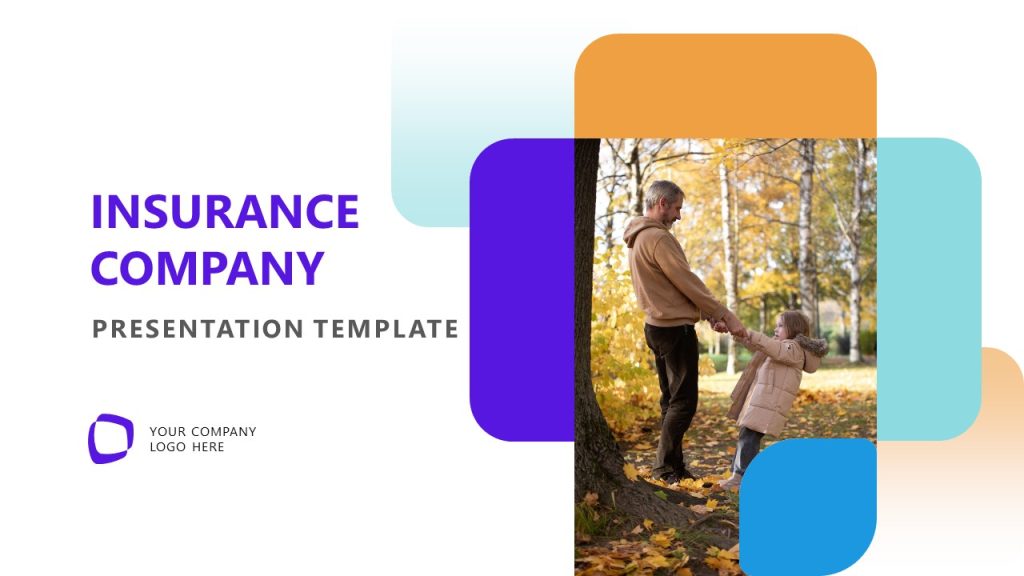 Insurance Company Cover Slide Template