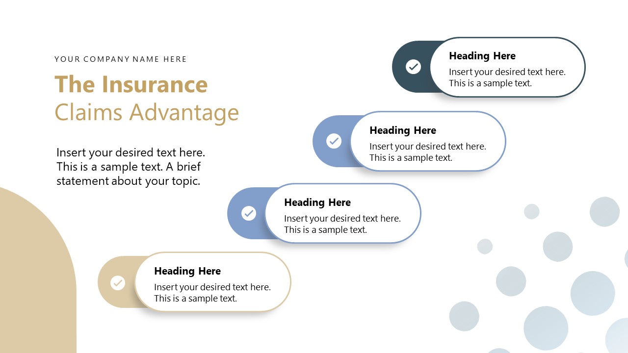 Insurance Agency Template for Claims Advantage Presentation - SlideModel