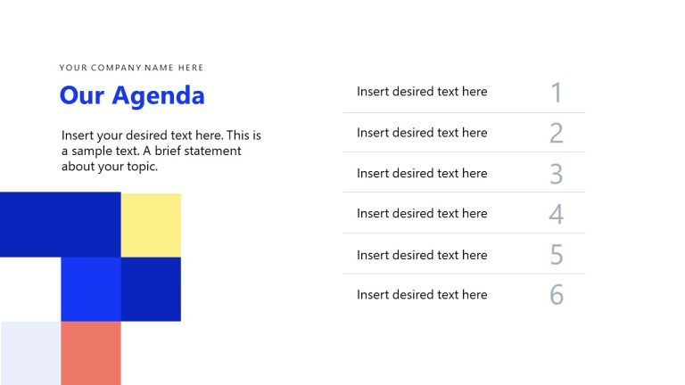 Our Agenda Slide - Project Update PPT Template - SlideModel
