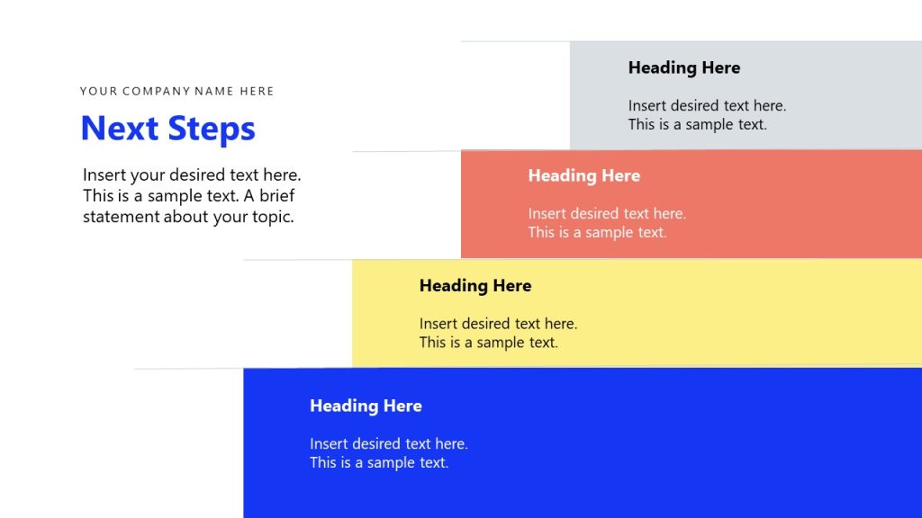 Slide for Discussing Next Steps - Project Update Template - SlideModel
