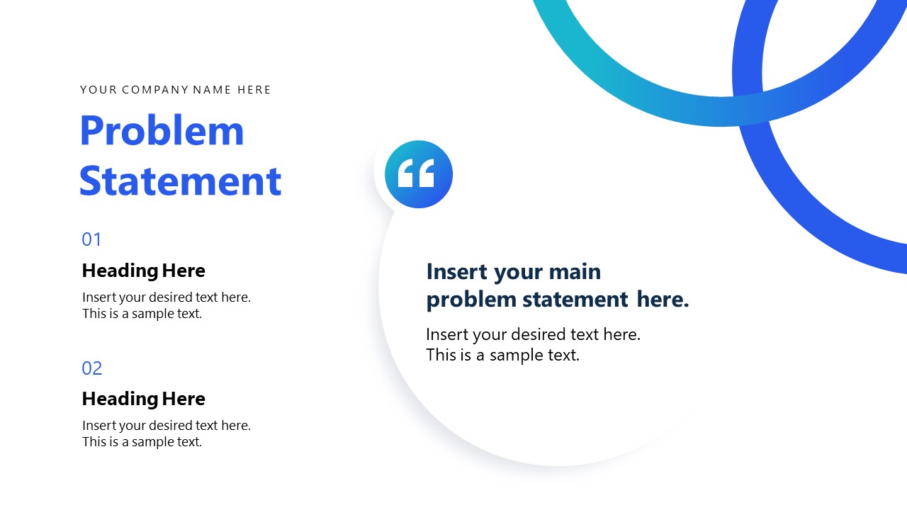 Slide for Problem Statement Presentation - Canva PPT Template - SlideModel