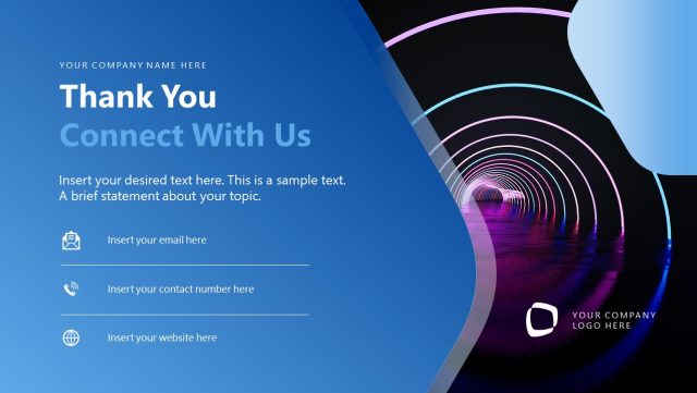 Connect with Us PPT Slide - Digital Transformation Presentation Slide ...