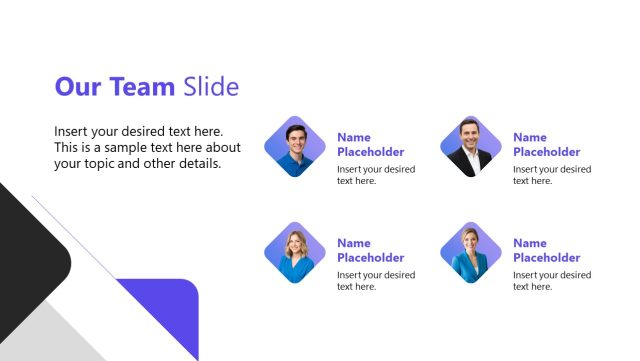 Our Team Slide - Professional Business Profile Template - SlideModel