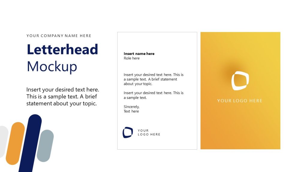 Letterhead Mockup Slide - Logo Template - SlideModel