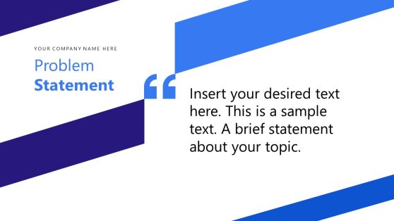 Editable Problem Statement Discussion Slide - SlideModel