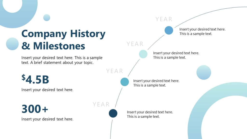 Company History & Milestones Slide - Company Profile Presentation ...