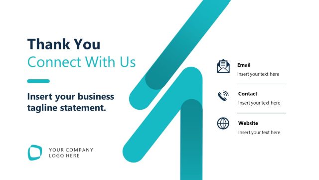 Connect with Us Slide - Startup Profile PPT Template - SlideModel