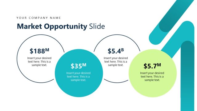 Market Opportunity Slide with Multiple Circles - SlideModel