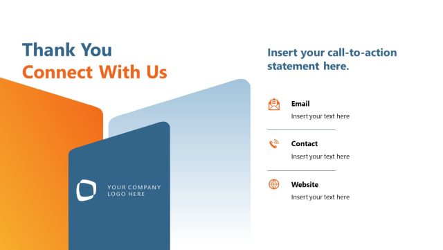 Connect With Us PPT Slide - Social Media Marketing Agency PPT Template ...