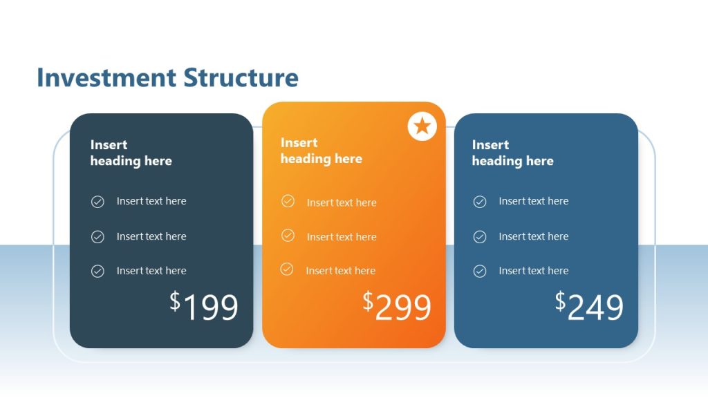 Investment Structure Slide with Multiple Columns - SlideModel