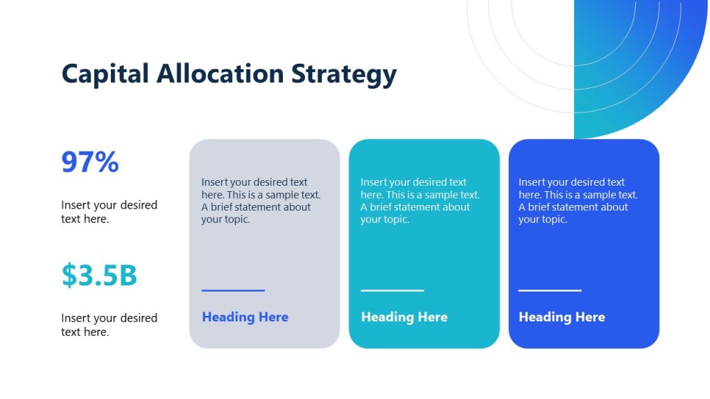 Three Step Capital Allocation Strategy - Investor PowerPoint Template ...