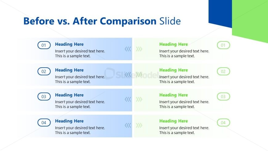 Before Vs After Comparison Diagram Slide - SlideModel