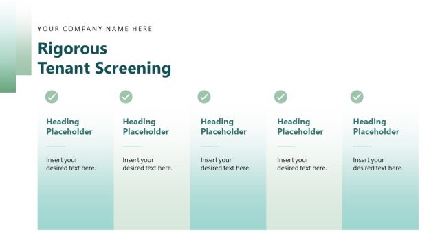 Rigorous Tenant Screening Slide - Property Management Template - SlideModel